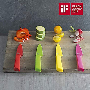 Kuhn Rikon "Colori+" Serrated Bulk Paring Knife, Blue