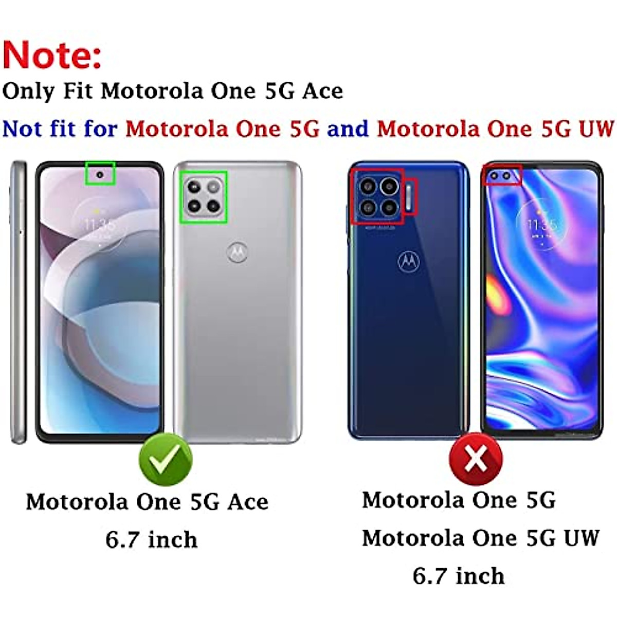 for Motorola One 5G Ace Phone Case, Moto One 5G Ace Case with HD Screen Protector, [Military Grade 16ft. Drop Tested] Ring Shockproof Protective Phone Case for Motorola One 5G UW Ace,Blue