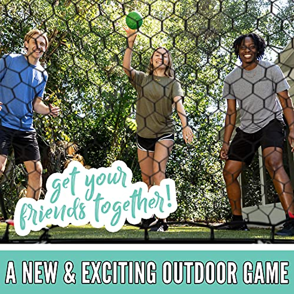 Franklin Sports Backlash Outdoor + Backyard Game - 4 to 6 Player Target Net Game - Perfect for Beach, Backyard + Tailgate - Includes (1) Target Net, (1) Mini Ball, Boundary Cones and Carry Bag