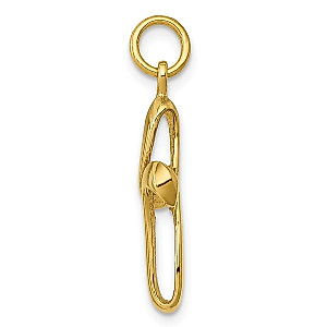 IceCarats 14K Yellow Gold Holy Cross Necklace Religious Pendant Jesus Christ Charm Only