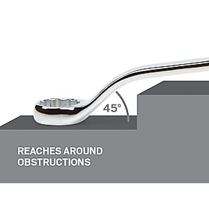 TEKTON 8 mm x 10 mm 45-Degree Offset Box End Wrench | WBE24308