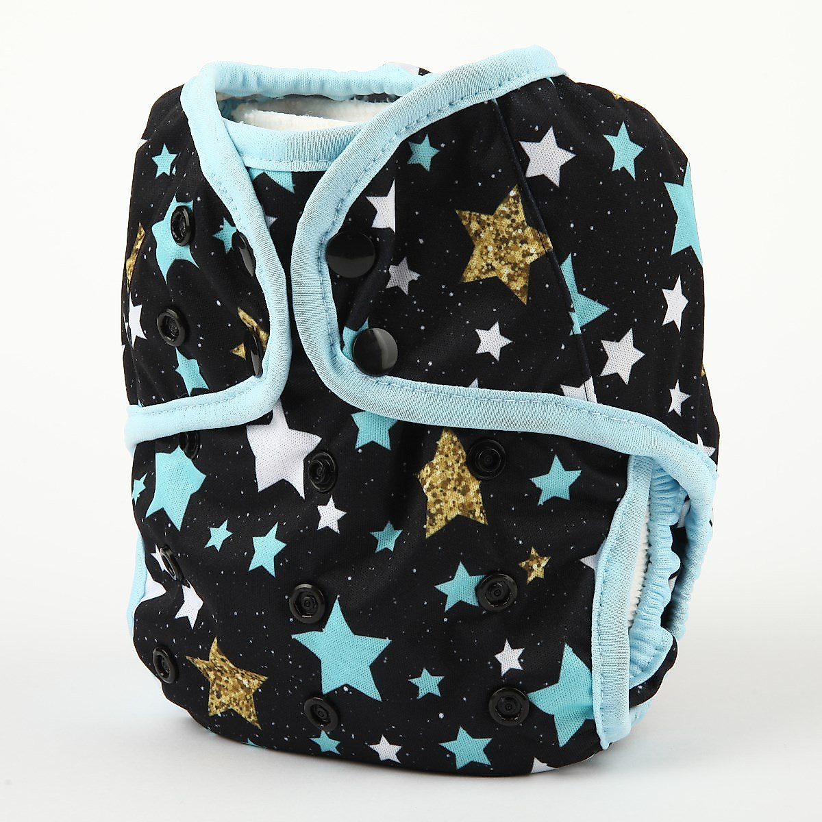 Sigzagor Baby Cloth Diaper Cover Nappy One Size 8lbs to 36lbs for Boys (Stars)