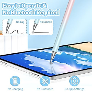 Stylus Pens for Touch Screens(3 Pcs), High Precision 2-in-1 Stylus Pen for iPad Compatible with iPad/iPhone/Tablet/Android/iOS and All Capacitive Touch Screens