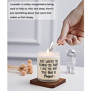 Gift for Her- Funny Valentine Gifts for Girlfriend, Wife- Birthday Gifts for Him, Boyfriend, Husband- I Love You Gifts, Romantic Anniversary, Christmas Gifts for Her, Lavender Scented Candles (7oz)