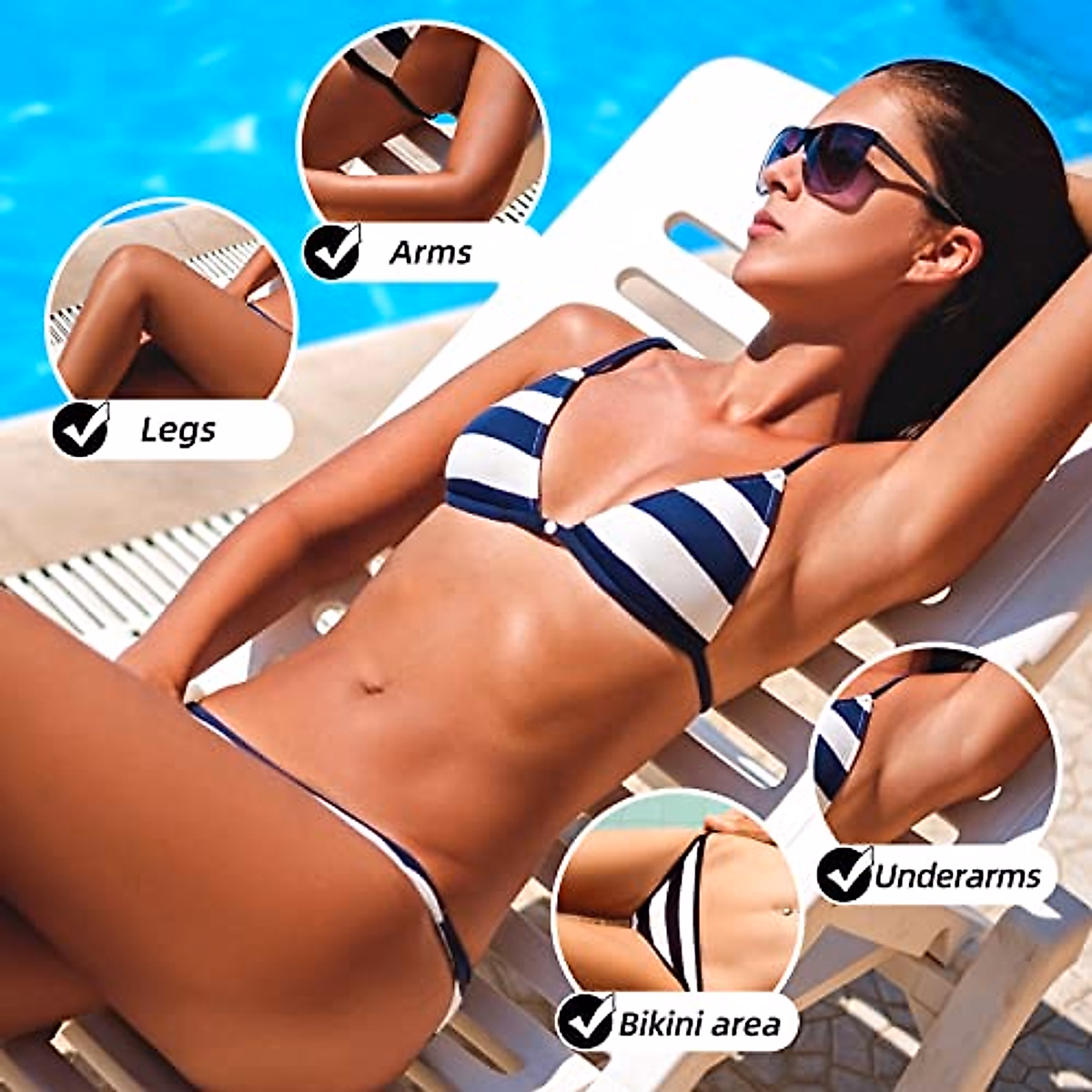 Roll on Waxing Kit for Hair Removal, Roll Waxing Kit for Women Men, Wax Heater with 2 Wax Roller Cartridge Refill for Legs Arms and Underarm(Wax Heater 1, Wax Paper 100, Pre&After Wax Oil)