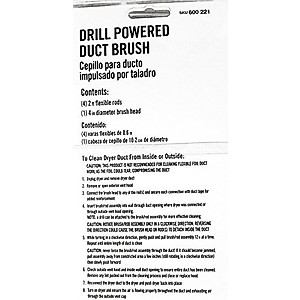 Drill Powered Duct Brush Kit