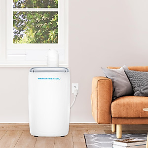 Emerson Quiet Kool EAPE14RSD1 SMART Heat/Cool Wi-Fi and Voice 550-Sq. Ft Portable Air Conditioner with Remote Control for Rooms, White