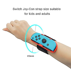 [4 Pack] Switch Just Dance Armbands for Switch Just Dance 2025/2024/2023,TGDPLUE Switch Joypad Wristbands Compatible with Zumba Burn It Up,for Adults and Children(12.5 in)