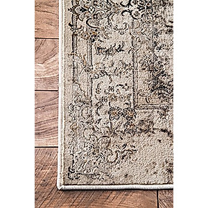 nuLOOM Dinah Vintage Area Rug, 4' x 6', Ivory