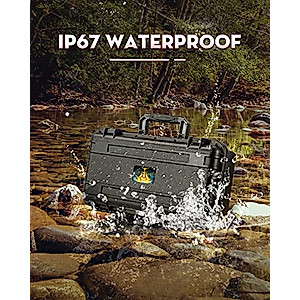 DEVASO Upgraded Carrying Case for Steam Deck, Professional Deluxe Waterproof Case Soft Lining Hard Shell Travel Case for Steam Deck Console and Other Accessories