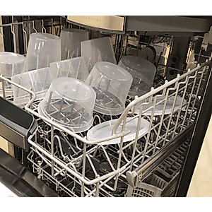 4U'LIFE Microwavable Translucent Plastic Deli Container and Lid Combo Pack (24 OZ (PACK OF 9))