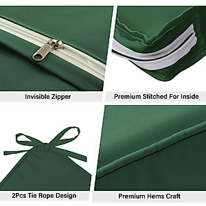 Snubbull 3 Pack Outdoor Patio Seat Cushions Replacement Covers Fit for 4 Pieces 4-Seater Wicker Rattan Patio Conversation Set Loveseat Chair Couch Furniture,36x18x2,18x18x2,Burgundy-Cover Only