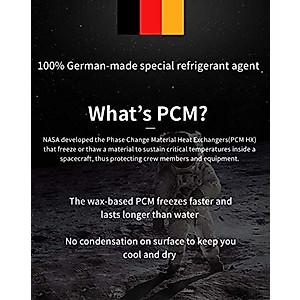 Neck Cooling Tube (Blue,3) | Wearable Cooling Neck Wraps for Summer Heat I Cold Gel Ice Pack | Reusable Neck Cooler Commute and Outdoor Activities | Relief for Hot Flashes or Fever (Blue)