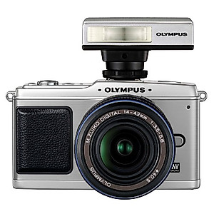 Olympus PEN E-P1 12 MP Micro Four Thirds Interchangeable Lens Digital Camera with 14-42mm f/3.5-5.6 Zuiko Digital Zoom Lens (Silver Body/Black Lens)