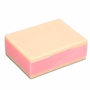 ZJchao Suture Training Model, 2 Silicone Human Skin Suture Training Model, Injection Practice Pad