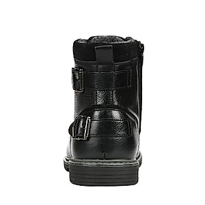 Bruno Marc Men's Motorcycle Boots Oxford Dress Boot,Black,Size 12,PHILLY_10