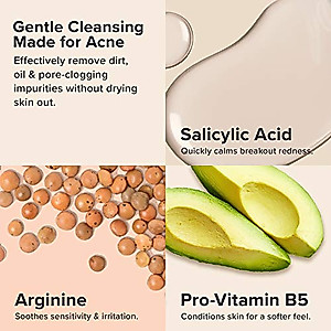 Paula's Choice CLEAR Pore Normalizing Cleanser, Salicylic Acid Acne Face Wash, Redness & Blackheads, 6 Ounce