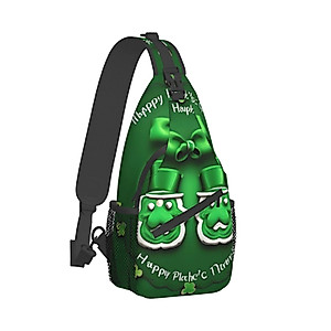 SSIMOO Happy St. Patrick'S Day Functional Outdoor Travel Hiking Backpack-Perfect For Cycling, Leisure And Outdoor Adventures
