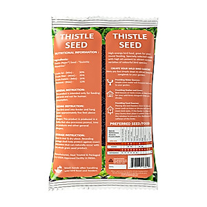 Happy Wings Nyjer/Thistle Seeds Wild Bird Food - 10 Pounds I No Grow Seed I Bird Seed for Wild Birds