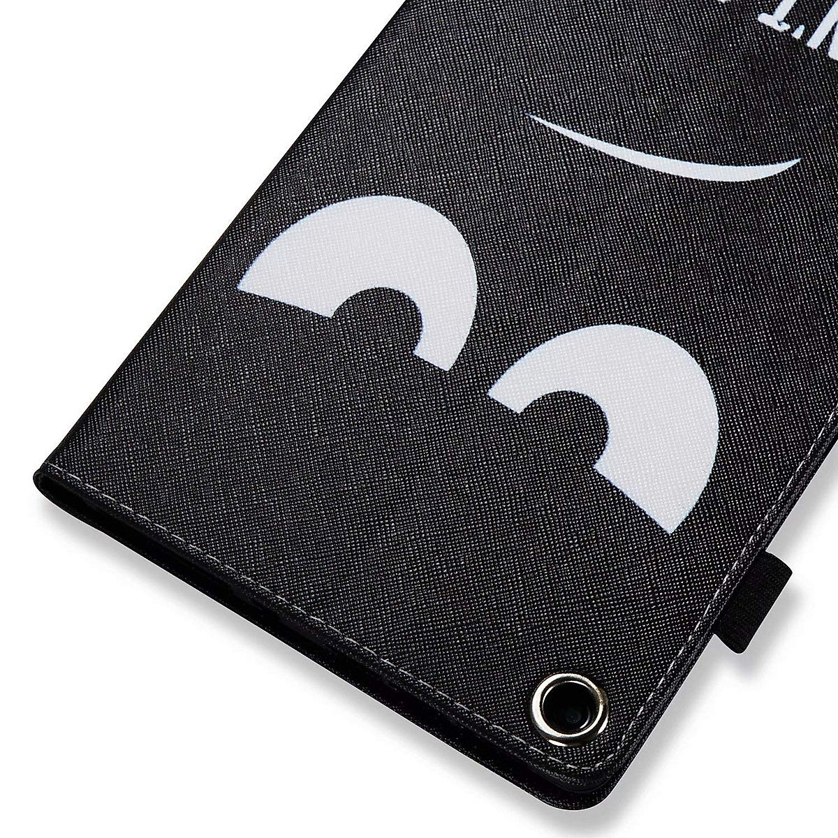 Case for 2016-2018 Kindle Fire HD 8 - MonsDirect PU Leather Smart Case Cover with Auto Wake/Sleep for Kindle Fire HD 8 Tablet (8" 2018 2017 2016 Release, 8th/ 7th / 6th Generation), Don't Touch My Pad