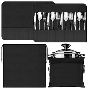 4Pcs 18x18 Inches Silver Storage Bags Anti Tarnish, 20x14 Inches Silver Storage Cloth Anti Tarnish Silver Protector Bags for Cutlery Utensils Silverware Protection Flatware Silver Plate Tarnish