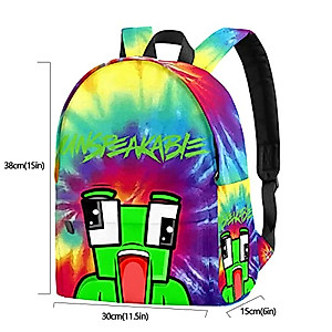 Kids School Bag Girls Boys Backpack Cute Cartoon Frog Lightweight Shoulder Book Bag Durable Middle Elementary Daypack Travel with Water Bottle Pocket