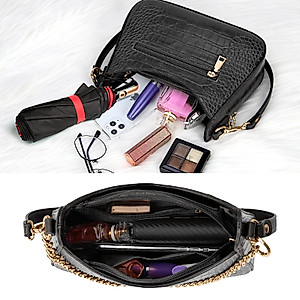 NUBILY Shoulder Bag for Women Trendy Mini Purse Small Handbag with Zipper Closure Tiny Clutch Purses
