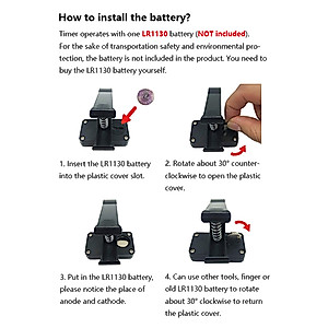 Keleely Timer, Digital Clip-On 99 Min, for Kitchen Baking Teaching Cooking Egg Potty Training