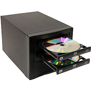 Acumen Disc Easy to USE CD DVD Disc Copier STANDALONE Duplicator System Tower with 24x DVD-Burner Writer Drive