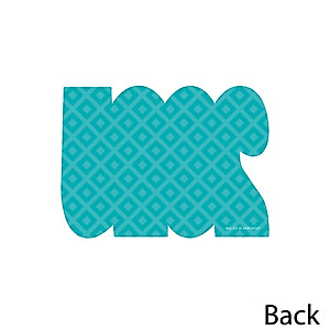 Big Dot of Happiness Teal Grad - Best is Yet to Come - 2023 Decorations DIY Turquoise Graduation Party Essentials - Set of 20