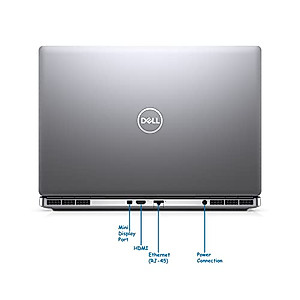 Dell Precision 7550 Workstation Laptop PC, FHD Non-Touch, Intel Core i7-10850H Processor, 32GB Ram, 512GB NVMe SSD, HDMI, Thunderbolt, NVIDIA Quadro T1000 4GB GDDR6, Windows 10 Pro (Renewed)