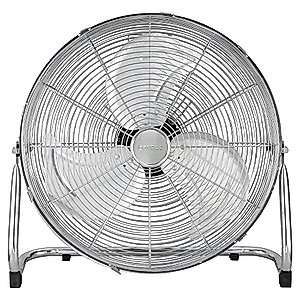 Optimus F-4122 F-4122 3-Speed 40-Watt 12-In. Industrial-Grade High-Velocity Floor Fan