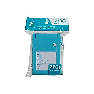 iMBAPrice (Pack of 3 Zipo 2.5" Two Latchable Hard Drive Protector Cases (3 Pack of 2 (Total 6), Blue)