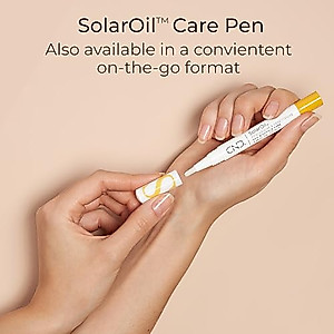 CND SolarOil Cuticle Oil, Natural Blend Of Jojoba, Vitamin E, Rice Bran and Sweet Almond Oils, Moisturizes and Conditions Skin, Pack Of 1, 0.25 Fl Oz