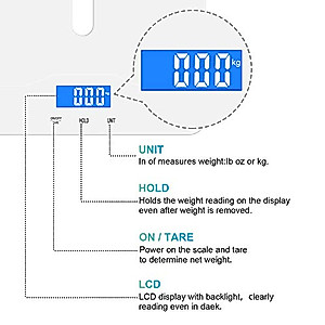 MINDPET-MED Digital Pet Scale, Baby Scale, with 3 Weighing Modes(kg/oz/lb), Max 220 lbs, Capacity with Precision up to ±0.02lbs, White, Suitable for Infant, Puppies, Mom