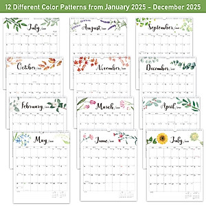 2023-2024 Calendar - Vertical Wall Calendar 2023-2024, Jul. 2023 to Dec. 2024, 12" x 17", Monthly Calendar 2023-2024 with Julian Date, Perfect for School, Office & Family.