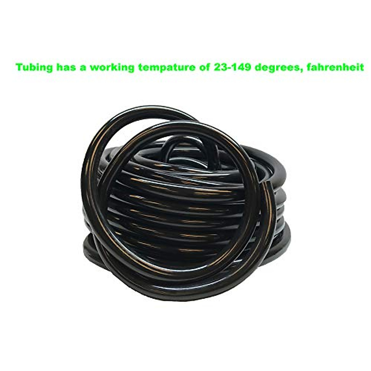 Viagrow V708245 Vinyl Multipurpose Irrigation Tubing(100ft, 3/4 inch ID-1 inch OD), Black