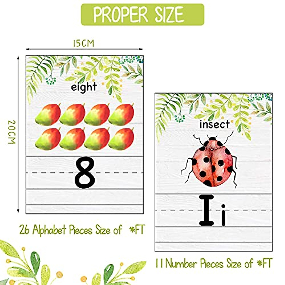 36 Classroom Alphabet Bulletin Board Set Alphabet Line for Classroom Wall ABC and Number Strip Border Alphabet Posters Kids Educational Learning Card for Kindergarten Preschool Classroom Decorations