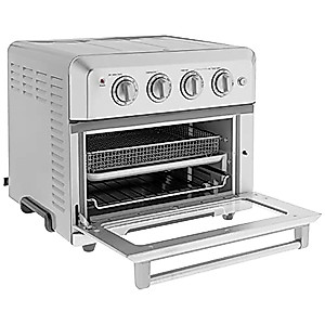 Cuisinart CTOA-122 Convection Toaster Oven Airfryer, 1800-Watt Motor with 6-in-1 Functions and Wide Temperature Range, Extra Large Capacity Toaster Oven with 60-Minute Timer/Auto-Off, Stainless Steel