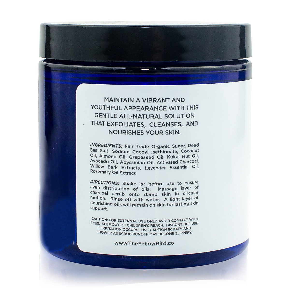 Natural Activated Charcoal Body & Face Scrub. Exfoliating Dead Sea Salt & Sugar Scrub. Deep Cleansing Pore Minimizer. Anti Cellulite, Acne, Blackhead, Scars, Wrinkle Treatment.