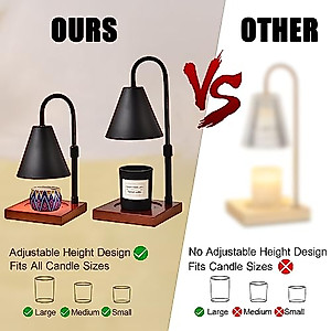 Candle Warmer Lamp with 50W Candle Warmer Bulbs, Compatible with Large & Small Jar Candles, Aromatic Candle Holders for Home Decoration,Unique House Warming Gifts…