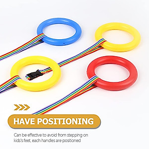 Kisangel 6 Pieces Kids Safety Walking Rope Preschool Toddlers Walking Rope with Ring for Daycare School, Nursery, Kindergarten
