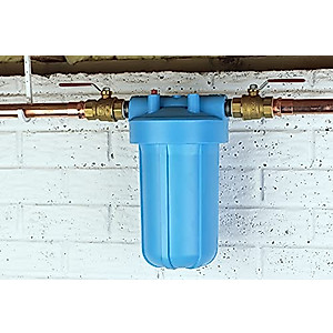 Pentair OMNIFilter BF7 Water Filtration System, 10" Basic Whole House Heavy Duty Filtration System, Includes 10" Blue Heavy Duty Housing, RS6 Sediment Reduction Cartridge and All Tools, 3 Piece Set