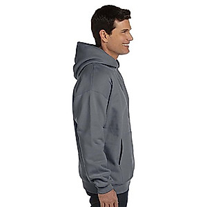 Hanes Men's Ultimate Cotton Heavyweight Pullover Hoodie Sweatshirt, Light Blue, Medium