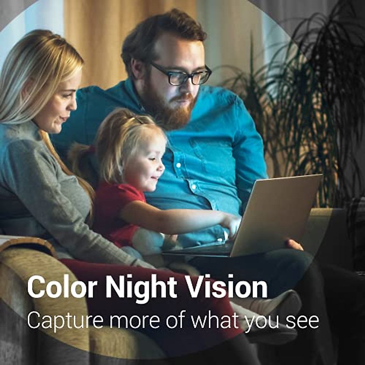 BOSMA X1 Home Security Camera, WiFi Indoor Camera, Super Wide Angle, 360 Degree Rotation, 1080P HDR, HD Video, Color Night Vision, 2-Way Audio, Advanced Motion Detection, 110dB Siren - Black