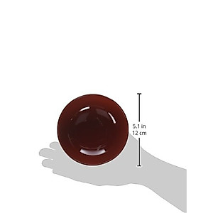 Happy Sales HSY55/BC Japanese Lacquer Crane Design Rice Soup Bowl, Black