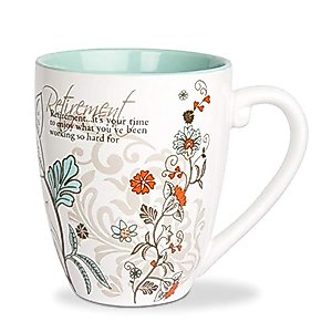 Pavilion Mark My Words Retirement Ceramic, Mug, 20-Ounce, 4-3/4-Inch