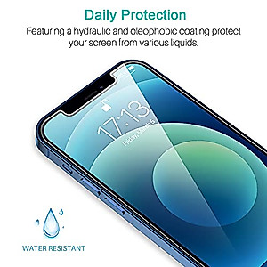LK 4 Pack Screen Protector for iPhone 12 / iPhone 12 Pro 6.1-inch, Tempered Glass, Alignment Frame Easy Installation, 9H Hardness, Bubble Free, Work Most Cases