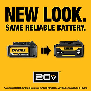 DEWALT 20V MAX Battery with LED Charge Indicator, 3 Amp Hour, 4 Pack (DCB200-4)