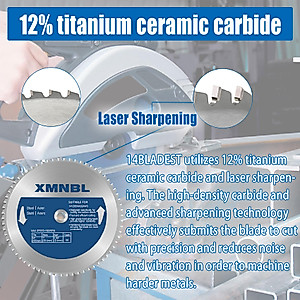 14 Inch Metal Cutting Saw Blade,Replacement for Evolution 14 Inch Metal Saw Blade for Evolution S355MCS S355CPS S355CPSL S380CPS Metal Cutting Saw,14 Inch x 66 Teeth,1 Inch Center Shaft